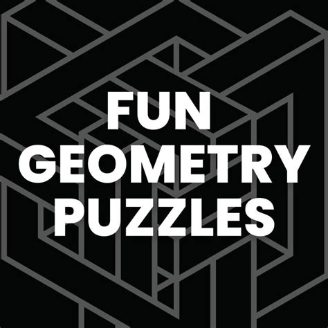 27 Fun Geometry Puzzles Free Printable Pdfs