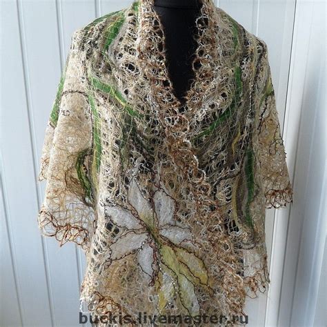 Ажурная шаль Прикосновение нежности в интернет магазине на Ярмарке Мастеров Вильнюс