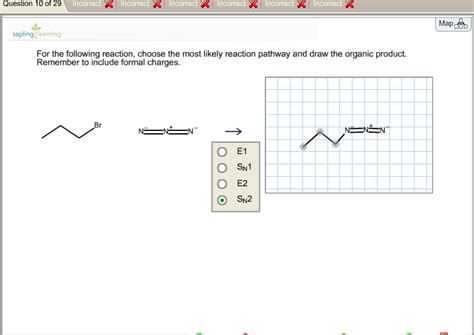Solved For The Following Reaction Choose The Most Likely