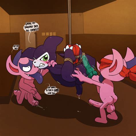 Rule 34 Absurd Res Anus Argon Vile Bandai Namco Bandana Big Tongue Blindfold Blush Bodily