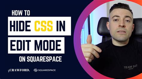 Disable Css In Squarespace Editor Mode Still Active On Live Site Youtube