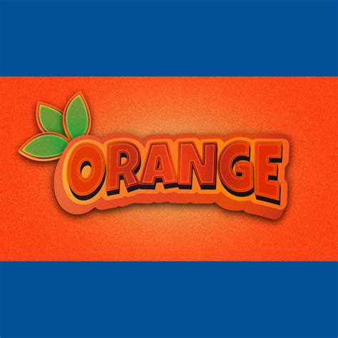 Orange 3d Editable Text Effect Orange 3d Text Effect Vectors Orange 3d Text Effect Images