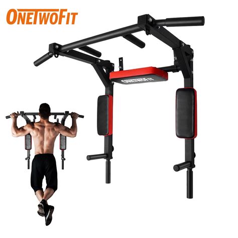 Onetwofit Xà Đơn Xà Kép Treo Tường Đa Năng Wall Pull Up Bar 2 Trong1