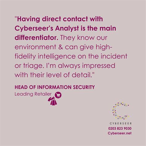 cyberseer on linkedin customerfeedback soctransformation infosec securityoperations…