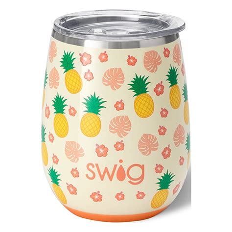Swig Life 14oz Stemless Wine Cup Insulated Stainless Steel Wine
