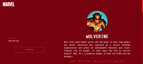 Github Lillaejs Marvel Search Built A Marvel Search Engine With Javascript Using The Marvel Api
