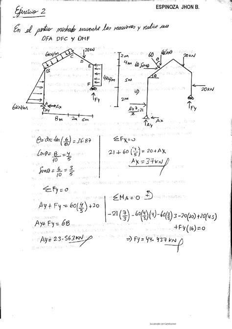 Ejercicio De Análisis Estructural Docsity