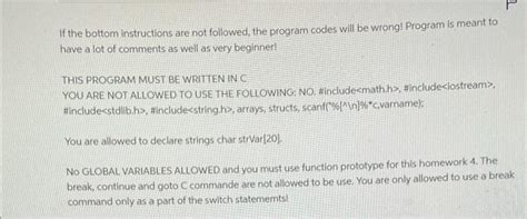 Solved Do Not Use Any Of The Things I Mentioned Not To Use