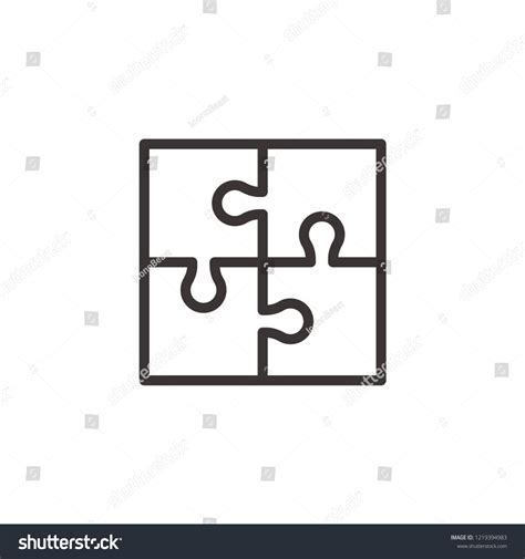 Puzzle Icon Jigsaw Sign Unity Symbol Stock Vector Royalty Free 1219394983 Shutterstock