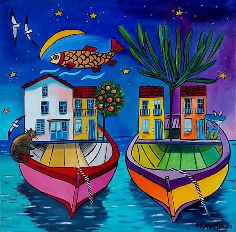 Salon Of Naive And Intuitive Art Макдонна Мосхо Тзавелла България Малки рибарски селца