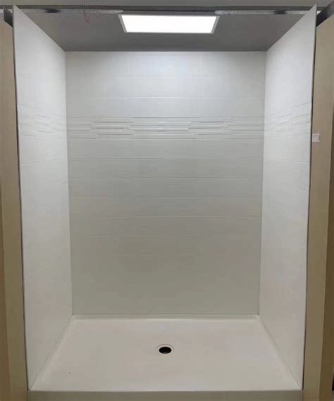 Glass Shower Door With Culture Marble Base For Hotel Bathroom