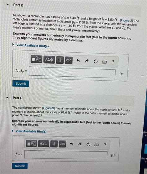 Solved Parallel Axis Theorem For An Area Learning Goal To Chegg
