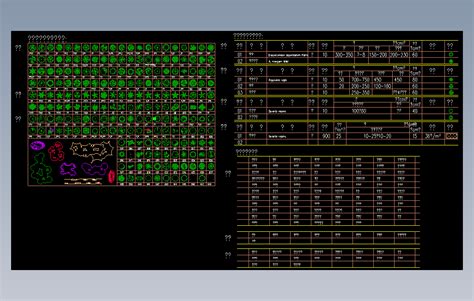 植物设计图例集合 Autocad 2004 模型图纸下载 懒石网