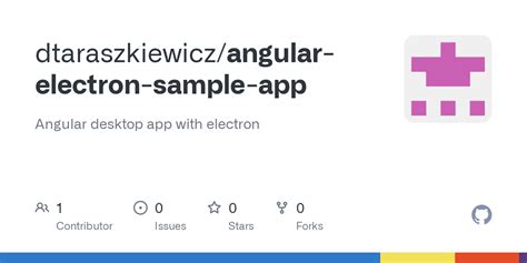 Github Dtaraszkiewiczangular Electron Sample App Angular Desktop
