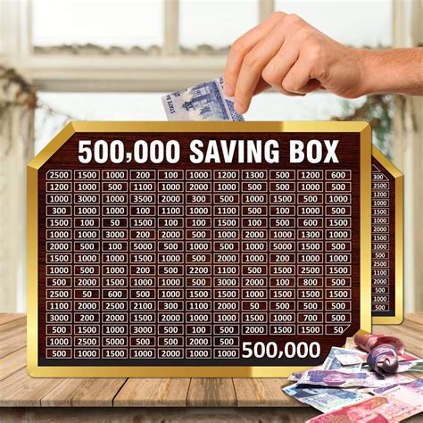 5 Lakh Money Saving Box Wooden Saving Box For Money Save Money Box Money Saver Box Money