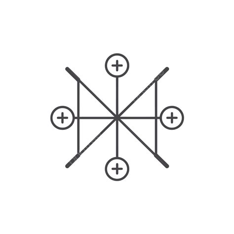 Geometric Vector Icon With Intersecting Intersections In The Background