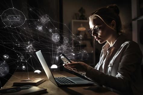 Premium Photo Internet Social Networking Connections Online Communication Gadgets Devices