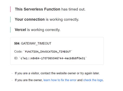 Why Have I Been Intermittently Getting 504 Gateway Timeout Errors