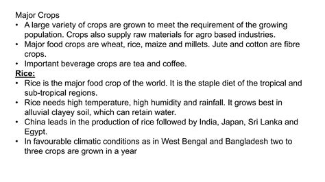 Cbse Class 8 Geography Ch 4 Agriculture Pdf