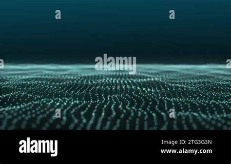 Abstract Digital Background Particle Audio React Energy System In Blue