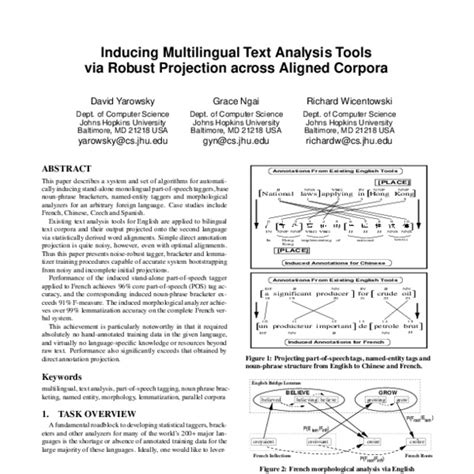 Inducing Multilingual Text Analysis Tools Via Robust Projection Across