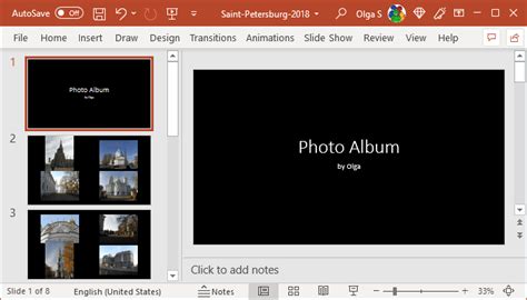 Fast Way To Create Photo Album In Powerpoint Microsoft Powerpoint 365
