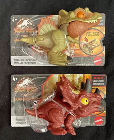 Jurassic World Snap Squad Camp Cretaceous Spinosaurus And Triceratops Eur