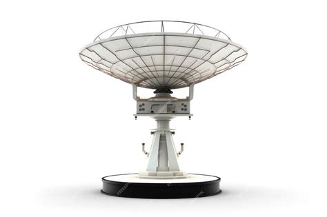 Premium Photo A Single Radar Isolated On White Background