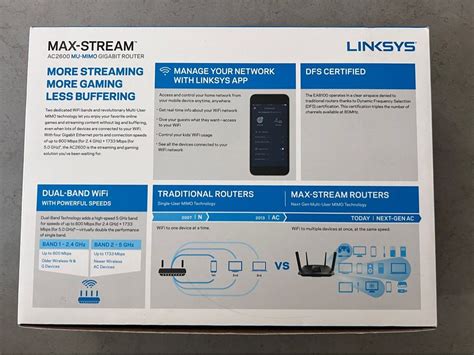 Linksys Ac2600 Router Computers And Tech Office And Business Technology On Carousell