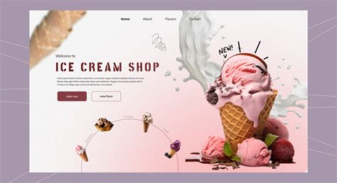 Ice Cream Shop Figma