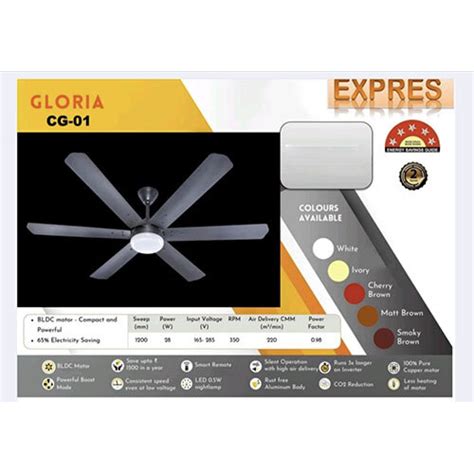 Gloria Cg 01 Bldc Motor Ceiling Fan Blade Material Steel At Best Price In Delhi Kumar And Company