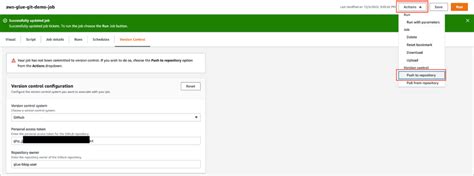 Code Versioning Using Aws Glue Studio And Github Aws Big Data Blog