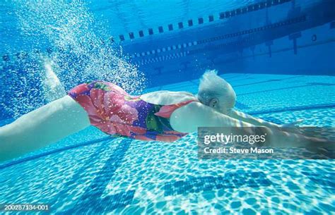 Senior Woman Underwater Photos And Premium High Res Pictures Getty Images