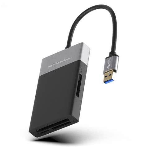 6 In 1 Multi Memory Card Reader ABS Aluminum Alloy Shell PVC Wire