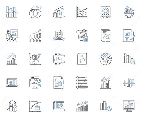 Numbers Digits Line Icons Collection Quantity Enumeration
