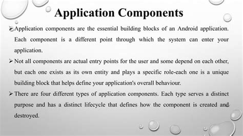 Android Application Components Pdf