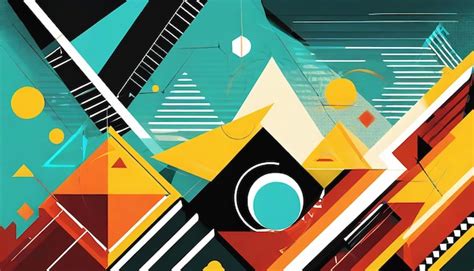Premium Photo Abstract Colorful Geometric Background