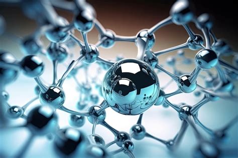 Premium Ai Image Complex Structure Composed Of Interconnected Spheres Generative Ai