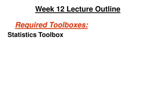 Ppt Matlab Training Session 12 Statistics Ii Powerpoint Presentation Id4475856