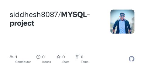 Github Siddhesh8087mysql Project