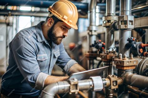 Premium Photo Photorealistic Illustration Of A Gas Engineer