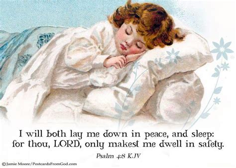 Peaceful Sleep Bible Verses Word Of God Psalms