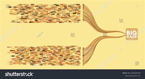 Big Data Flow Representation Abstract Infographics Stock Vector Royalty Free 2240644189