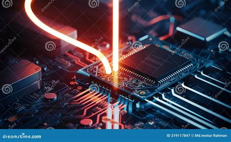 a motherboard is the central circuit board in a computer stock