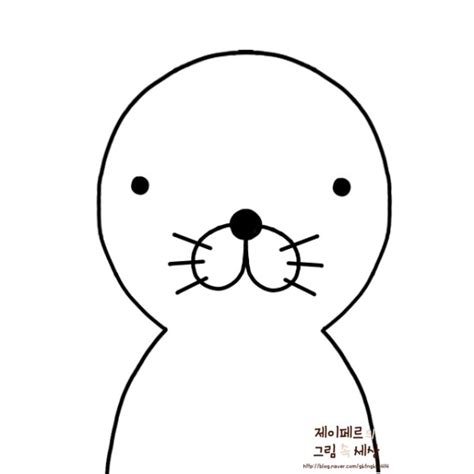 귀여운 보노보노 캐릭터 그리기 강좌 네이버 블로그