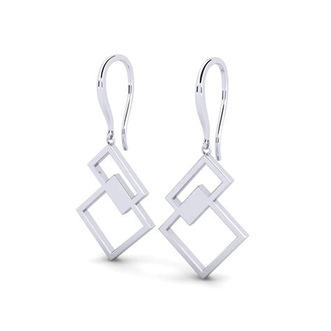 Buy 14ct White Gold Glamira Earring Bojok Glamira Nz