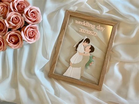 드로잉토퍼액자2인선물포장집들이선물 결혼선물 커플 아이디어스