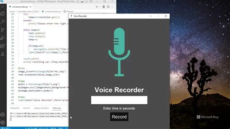 python voice recorder youtube