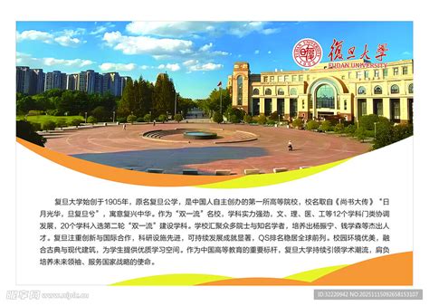 复旦大学logo简介版面设计图 广告设计 广告设计 设计图库 昵图网