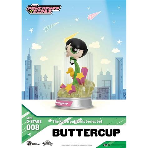 The Powerpuff Girls Mini Diorama Stage Statues The Powerpuff Girls Ser Unicorn And Punkboi